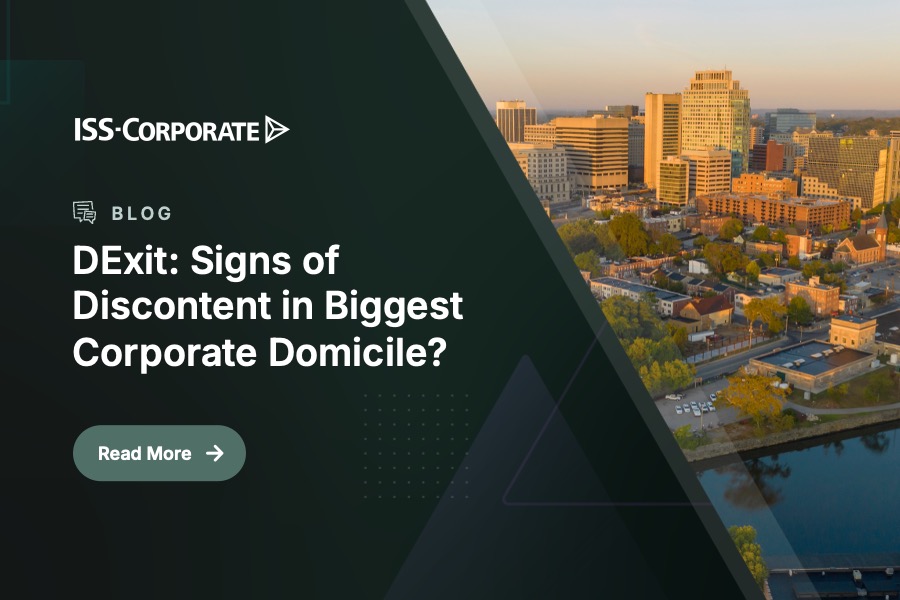 DExit: Signs of Discontent in Biggest Corporate Domicile? - ISS-Corporate